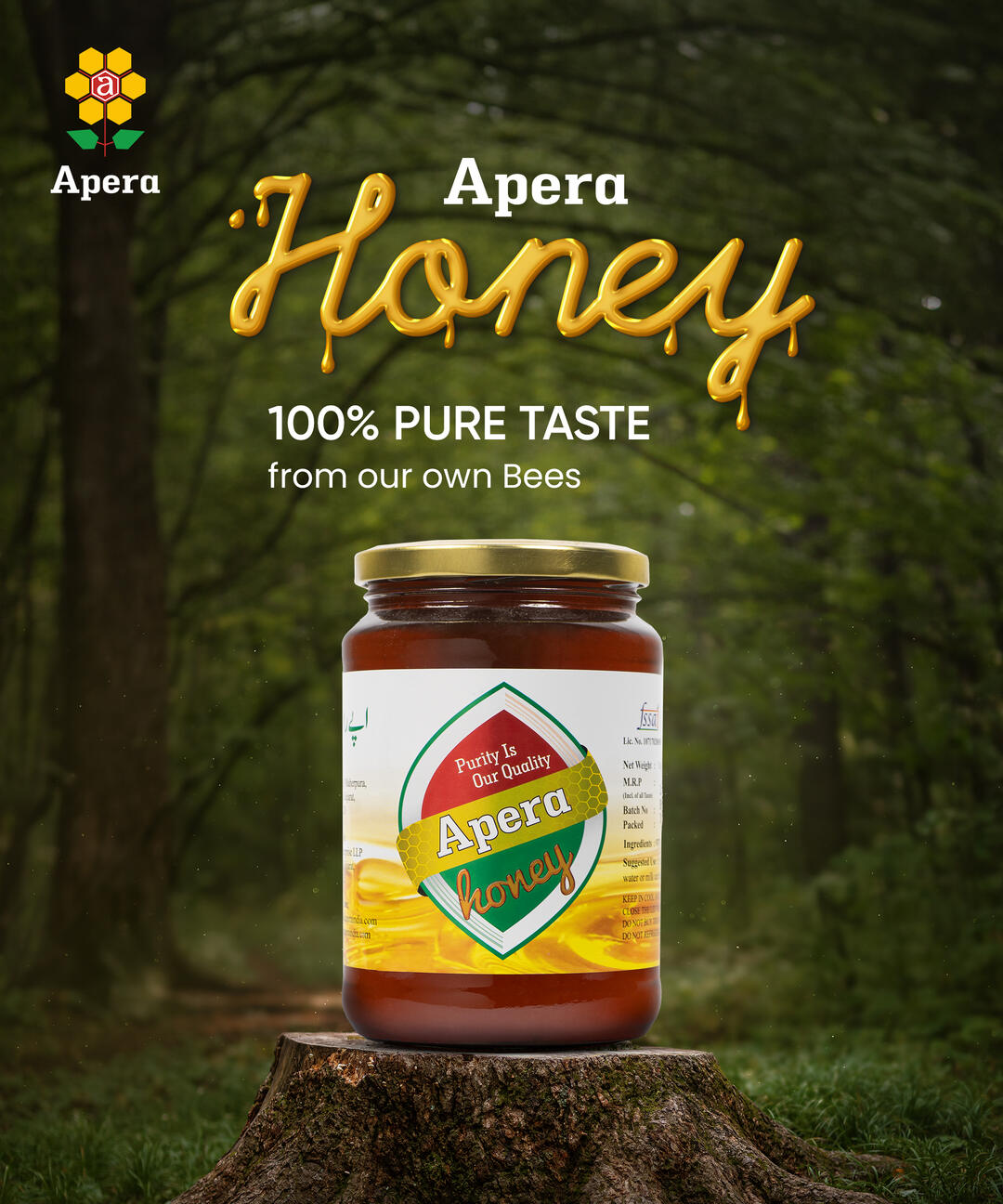 Apera Multiflora Honey 1kg – Apera India